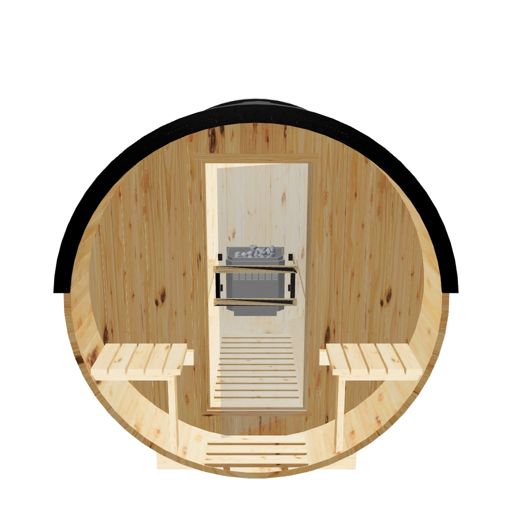 Nootka Saunas - 8ft Sauna | electric | Black High Performance Metal ...